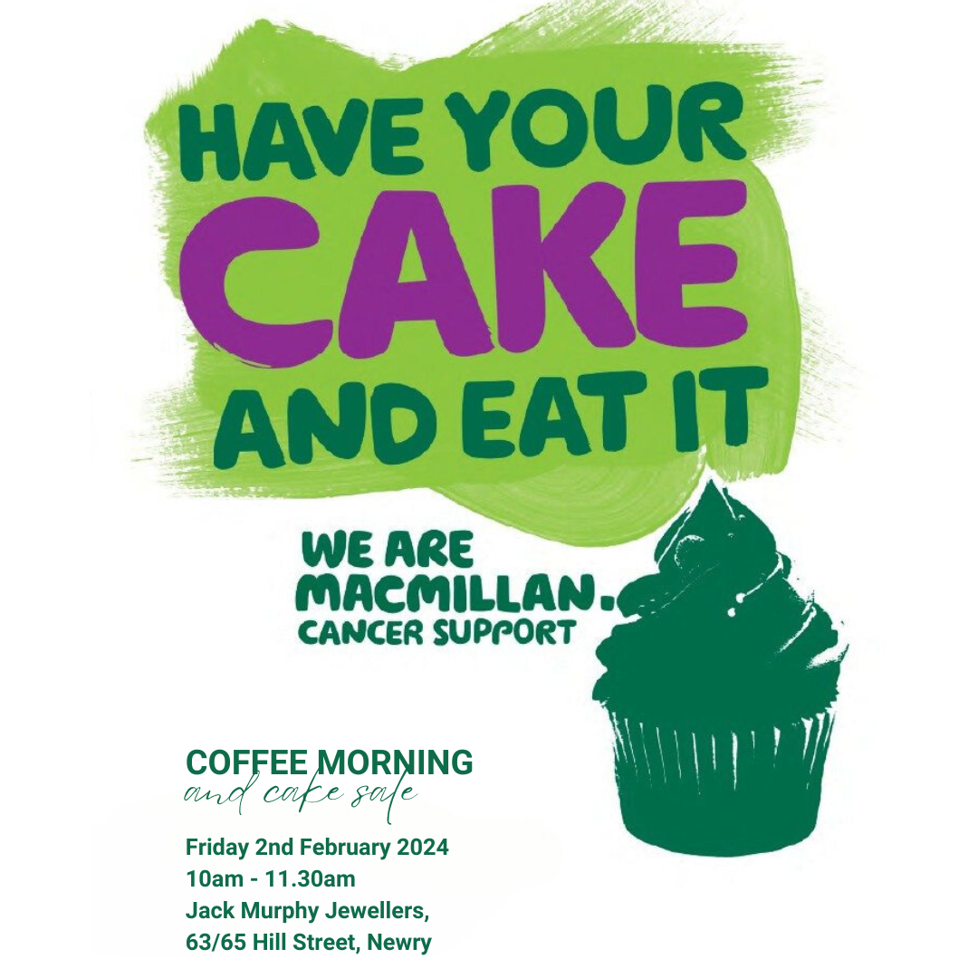 Jack Murphy Jewellers to Host Macmillan Coffee Morning